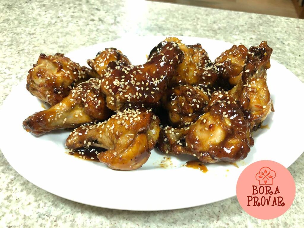 🍗 Frango Coreano, Agridoce e picante, tudo de bom!