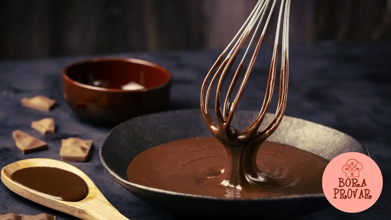 🍫 Ganache de Chocolate: A Ganache Perfeita com Brilho Espelhado e ...